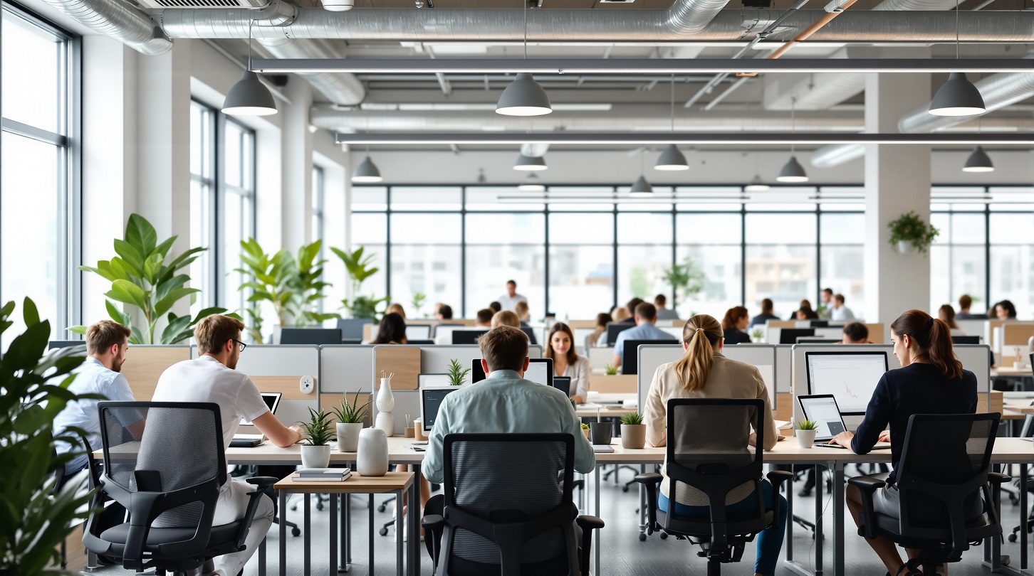Espace de travail sans cloisons, définition et synonymes utiles